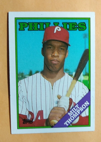 1988 Topps Baseball Card Milt Thompson Philadelphia Phillies #298 | eBay