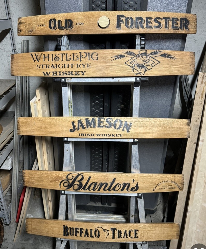 BUFFALO TRACE BOURBON BARREL STAVES ,PAPPY,BLANTON, WELLER ETC. 4” Wide ...
