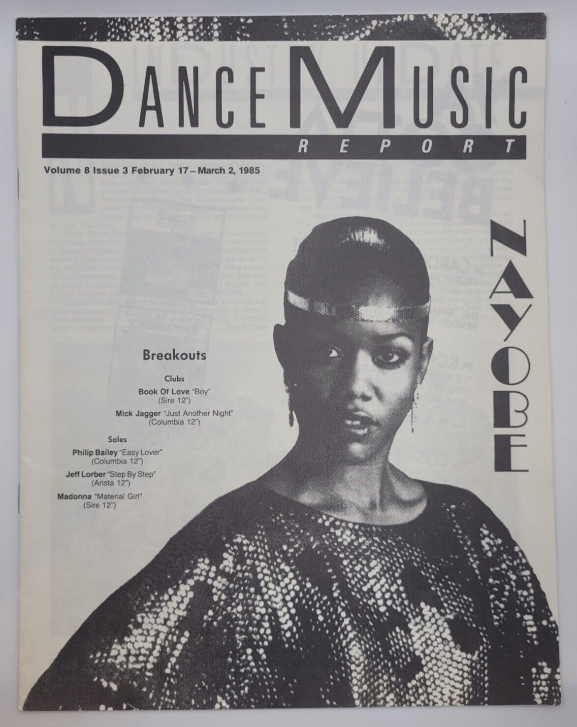 Lot of 5 Vintage DMR Dance Music Report Magazines (1985). Vol.8 Issues ...