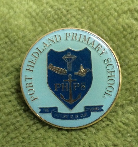 #D244. PORT HEDLAND PRIMARY SCHOOL LAPEL BADGE | eBay