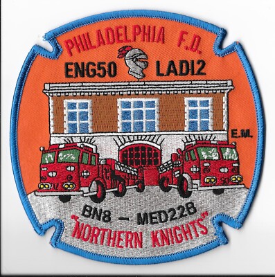 Philadelphia Fire Department, Pennsylvania Engine 50 Ladder 12 Patch V1 ...
