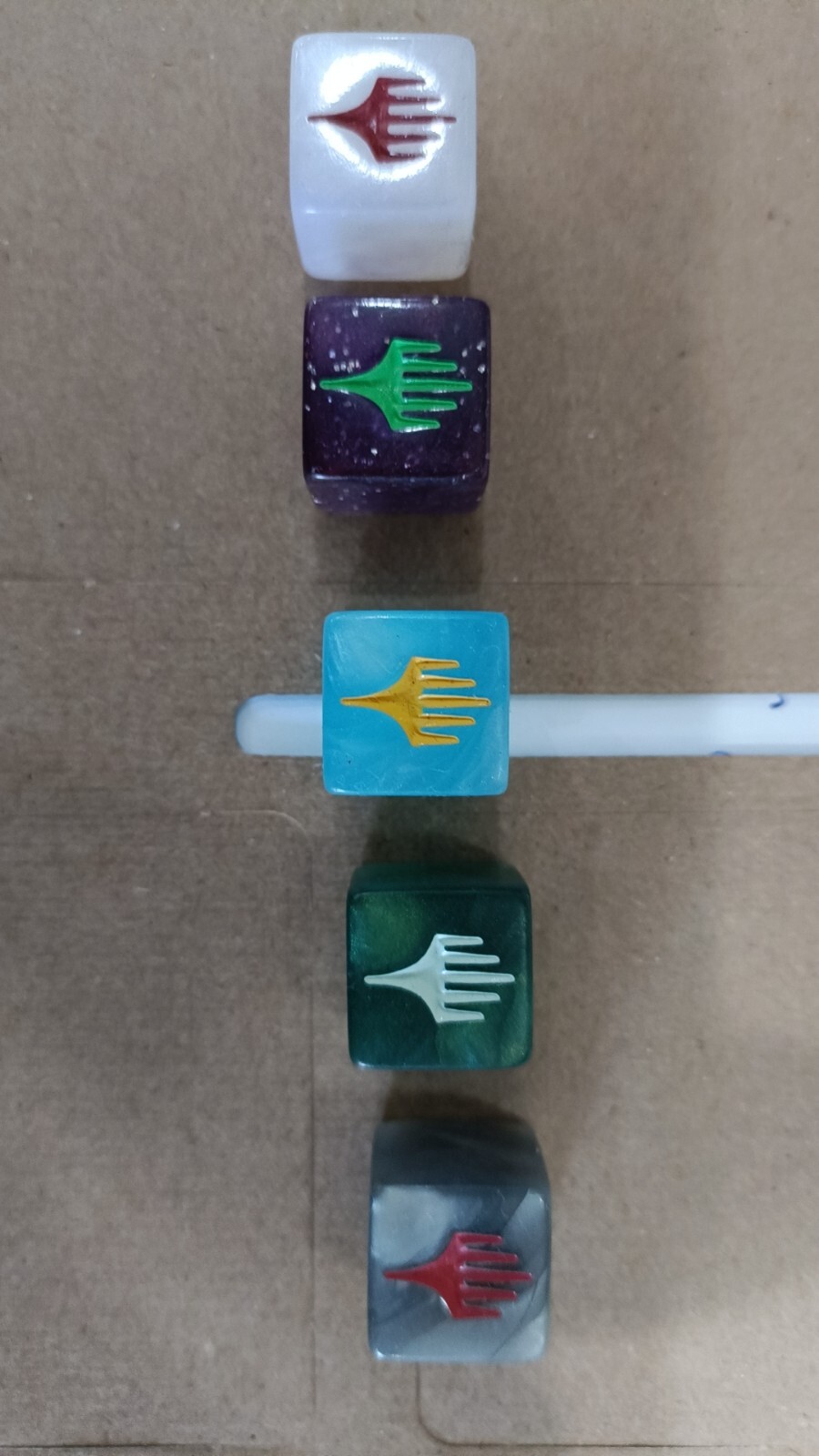 MTG Magic 5 Planechase Planar Die Dice Set of All 5 Colors March of the ...