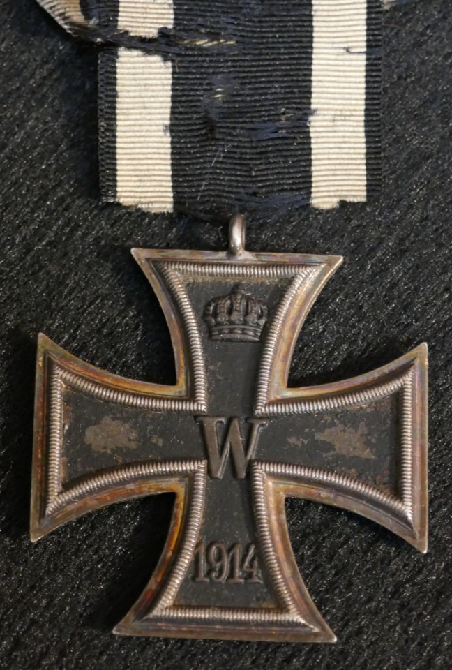 WWI Imperial German Iron Cross 2nd Class Medal EKII W 1914 & Ribbon ...