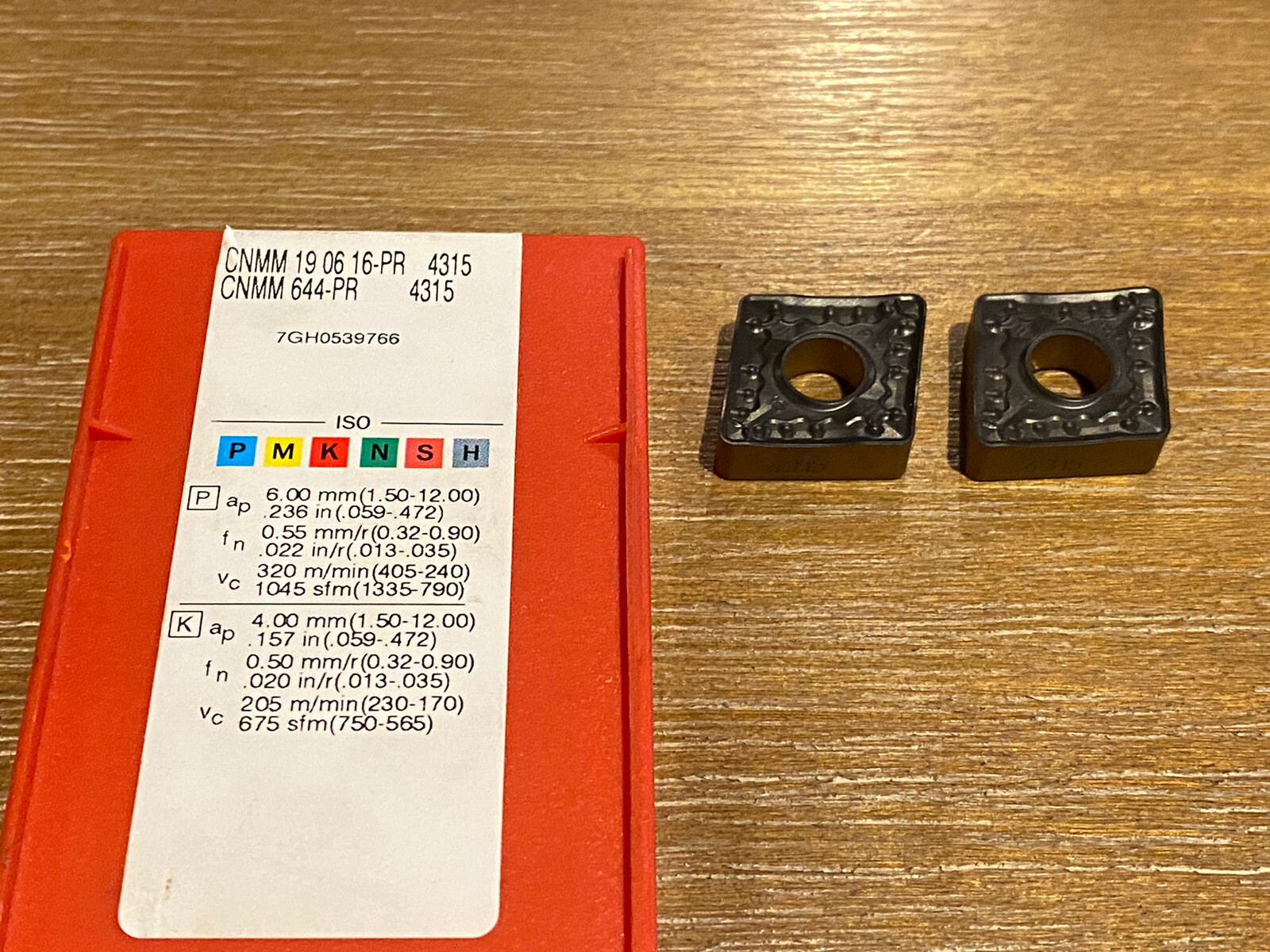 Sandvik Carbide Inserts - CNMM 19 06 16-PR CNMM 644-PR 4315 - Qty. 2 ...