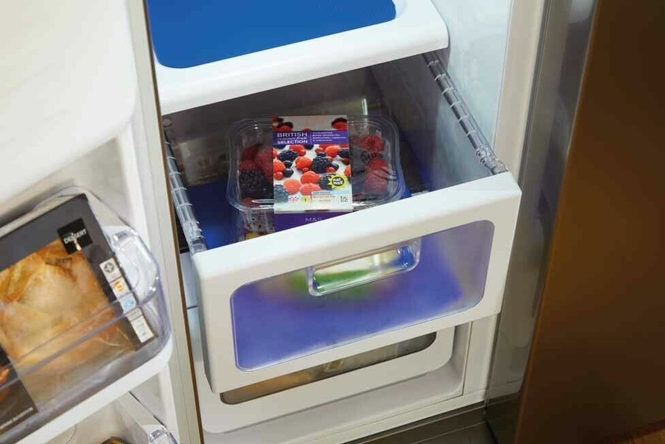 2x Freezer Drawer Shelf Defrost Liners Mats - Prevents Build Up Ice ...