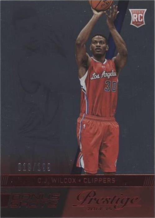 2014-15 Panini Prestige - C.J. Wilcox #183 Bonus Shots Red Plus /199 ...