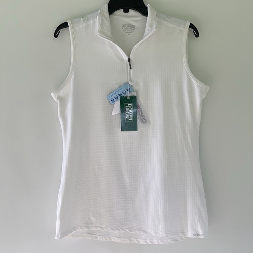 Dover Saddlery Riding Shirt Women’s Medium Equestrian Sleeveless White ...