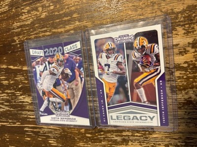 2020 Panini Contenders Draft Picks Class #17 Justin Jefferson RC LSU ...