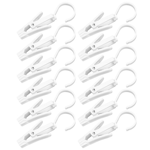 12 Pcs Rotating Hook Clip Travel Hat Hooks Laundry Clips Boot Hanger | eBay