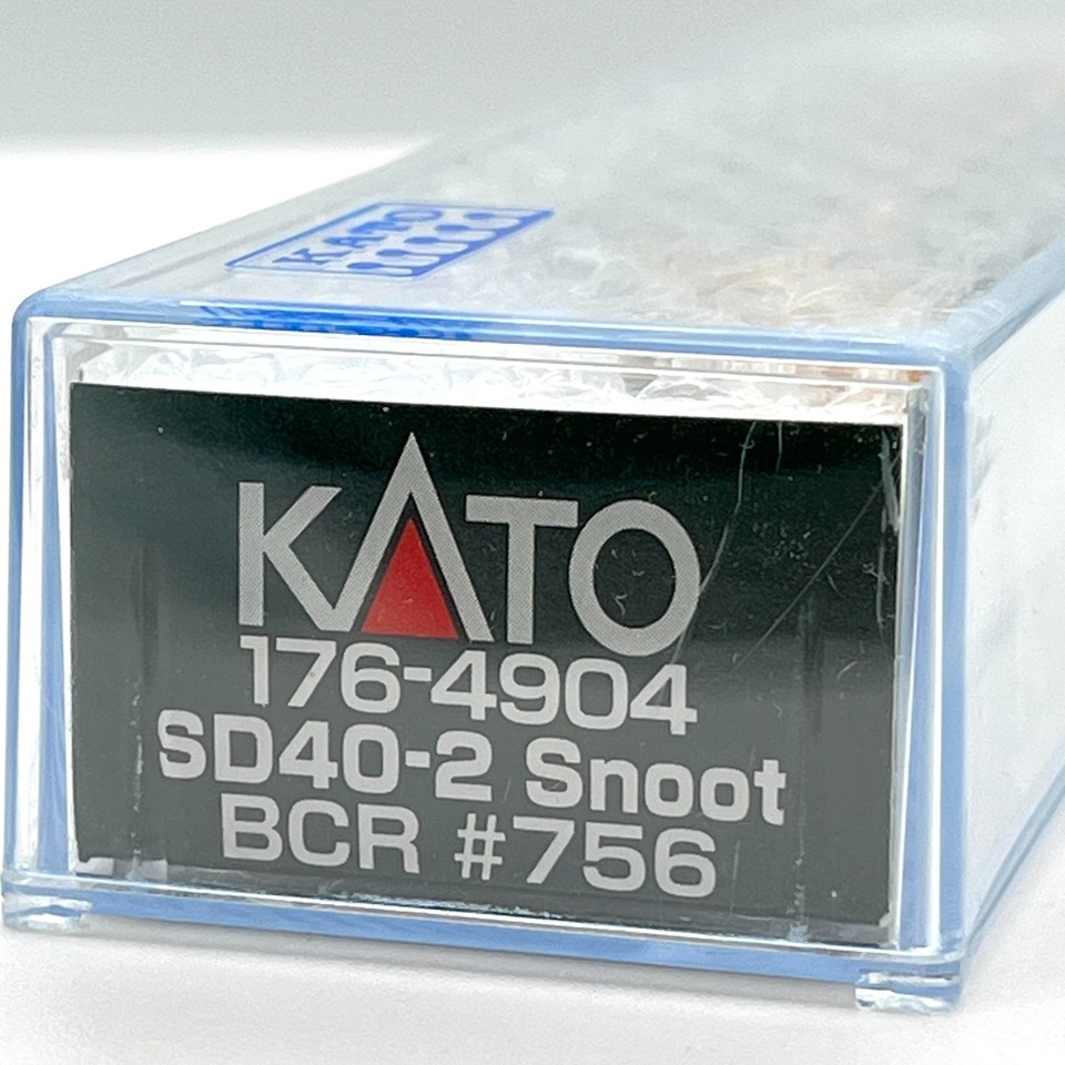 Kato N Scale British Columbia SD40-2 Snoot Nose Diesel Locomotive BCR ...