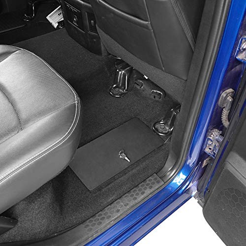 RAM Rear Seat Floor Storage Organizer Tray Lock Vault Box for 09-18 ...