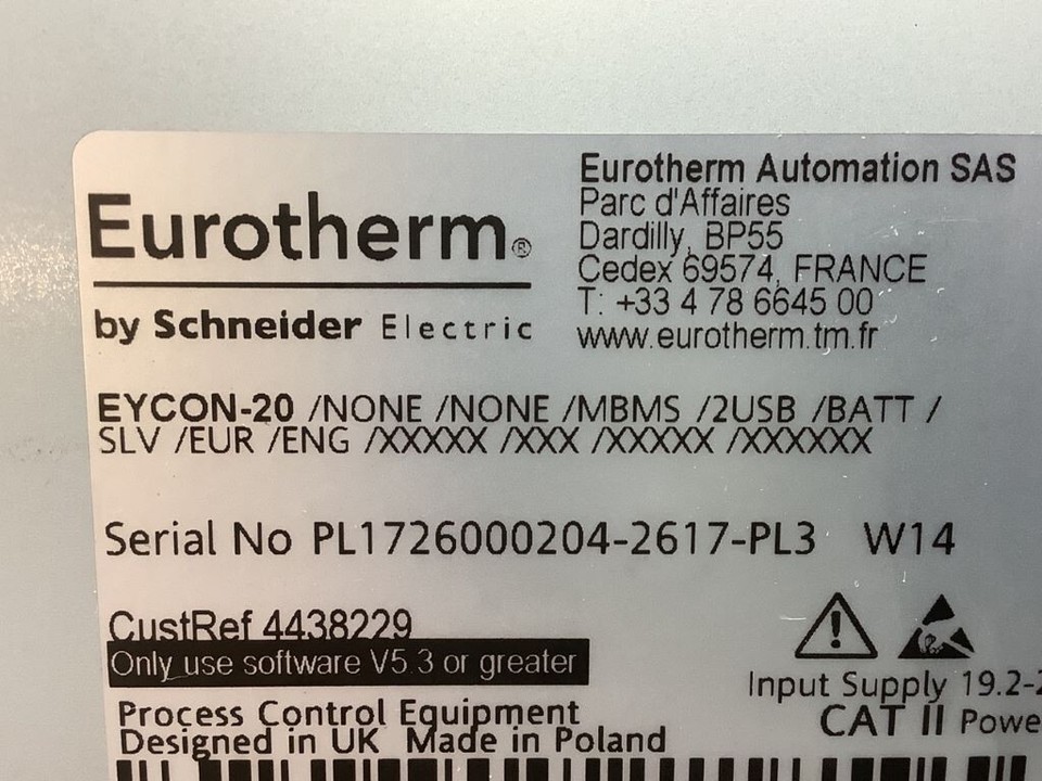 EYCON20/NONE/NONE/MBMS/2USB/BATT/SLV/EUR/ENG/XXXXX/XX - EUROTHEM ...
