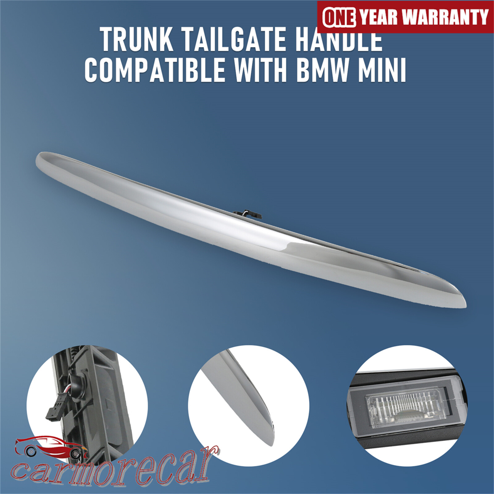 Chrome Rear Trunk Boot Handle Grip Lid For Mini Cooper 2007-2015 ...