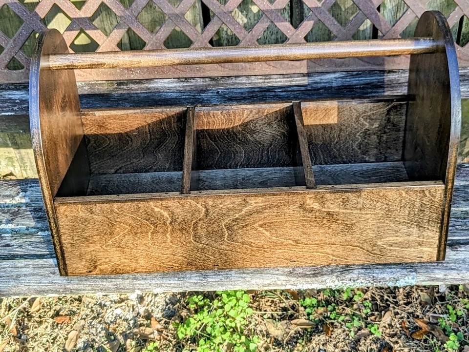 Classic Wooden Grooming Tote Box | eBay