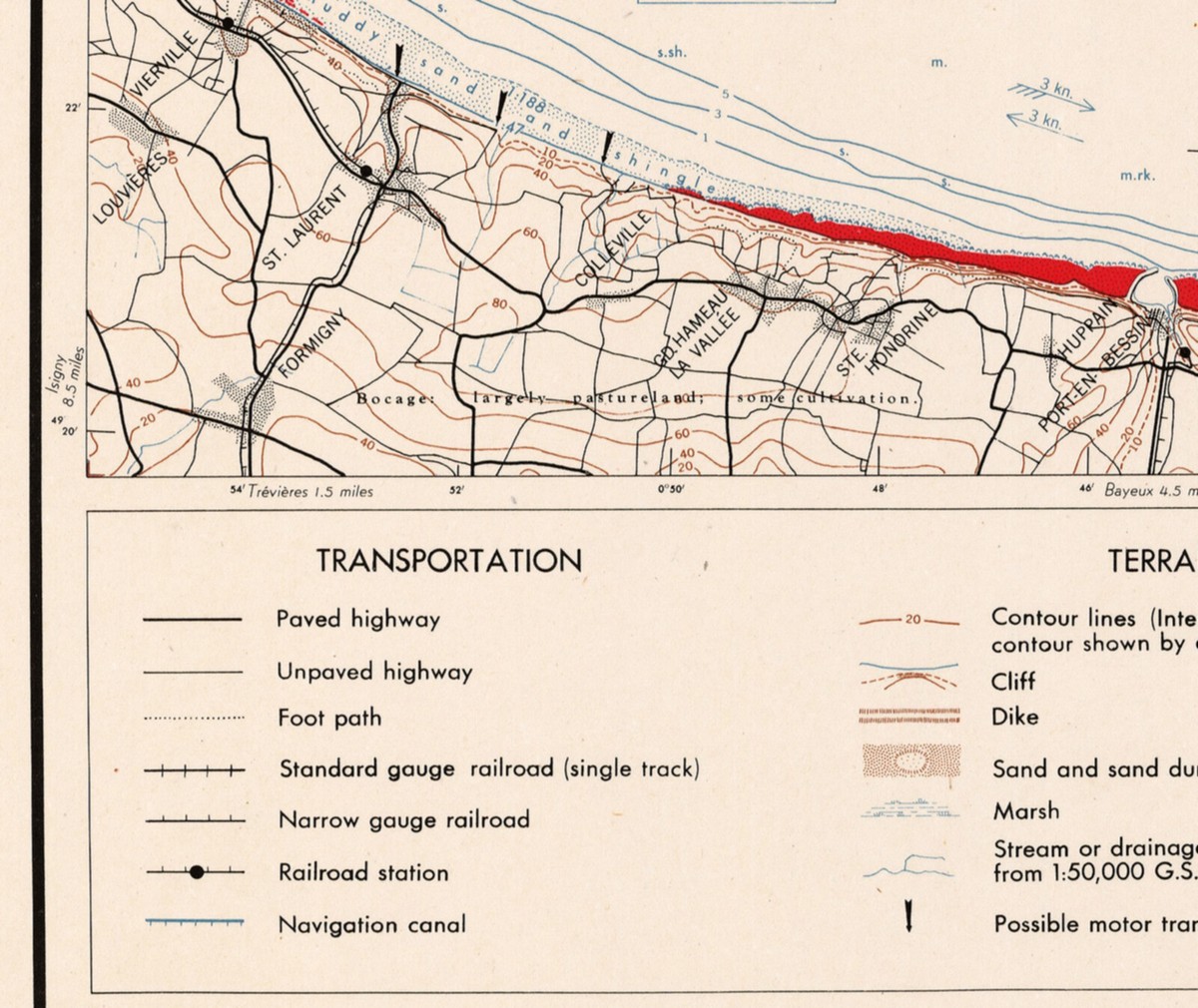 D Day Beaches Map
