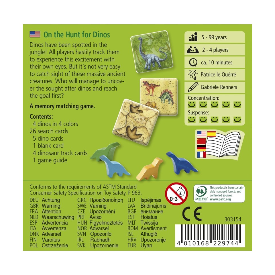 HABA Board Game On the Hunt for Dinos Box VG+/NM | eBay