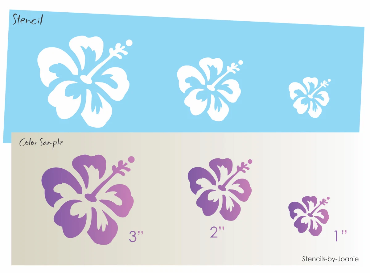 Aloha Flower Stencil