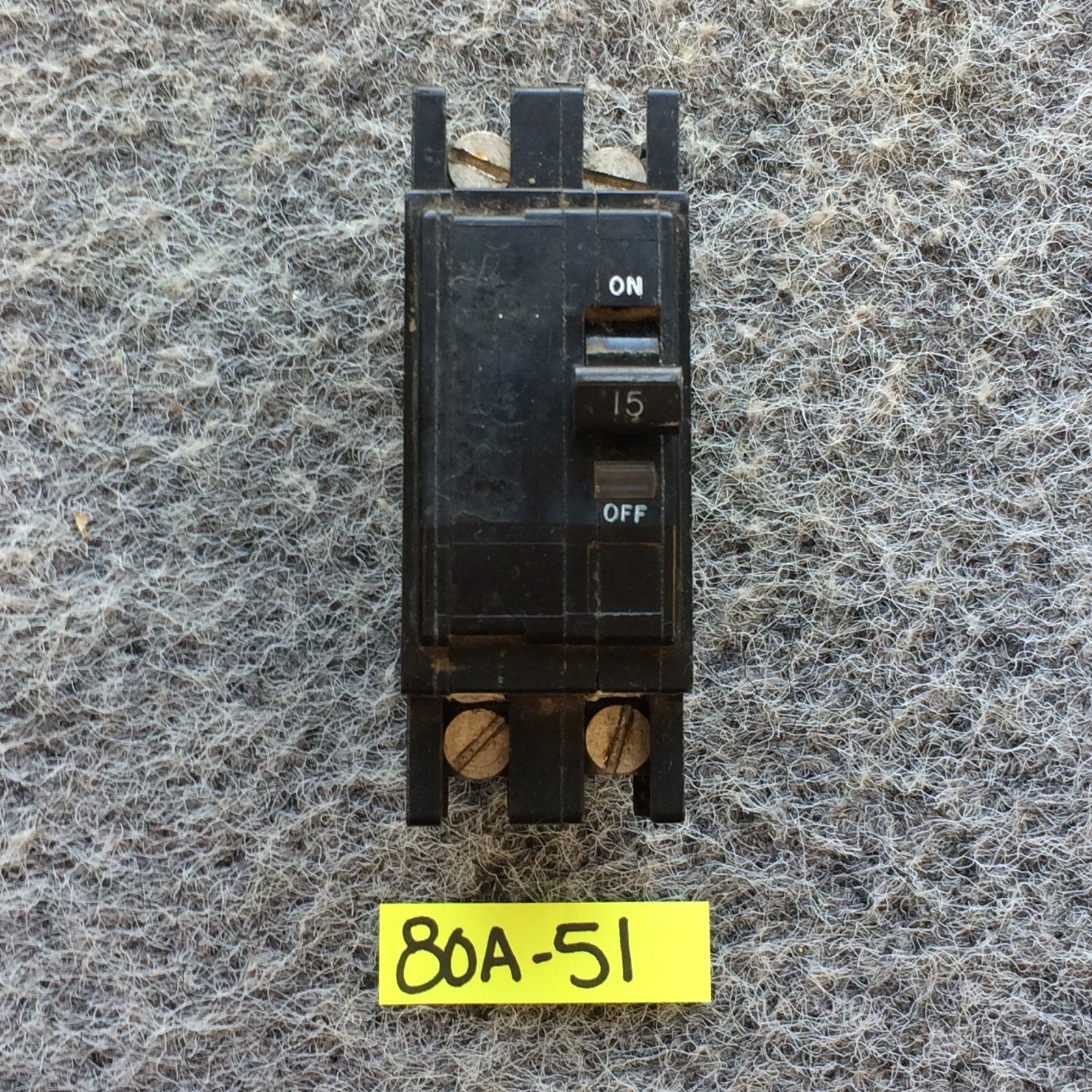 SQUARE D 15AMP 2 POLE RAIL MOUNT CIRCUIT BREAKER QOU215 | eBay