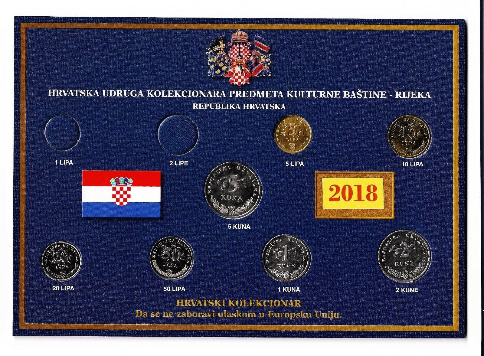 Croatian coin set kune & lipe - Croatia Croazia Set of 7 Coins 2018 ...