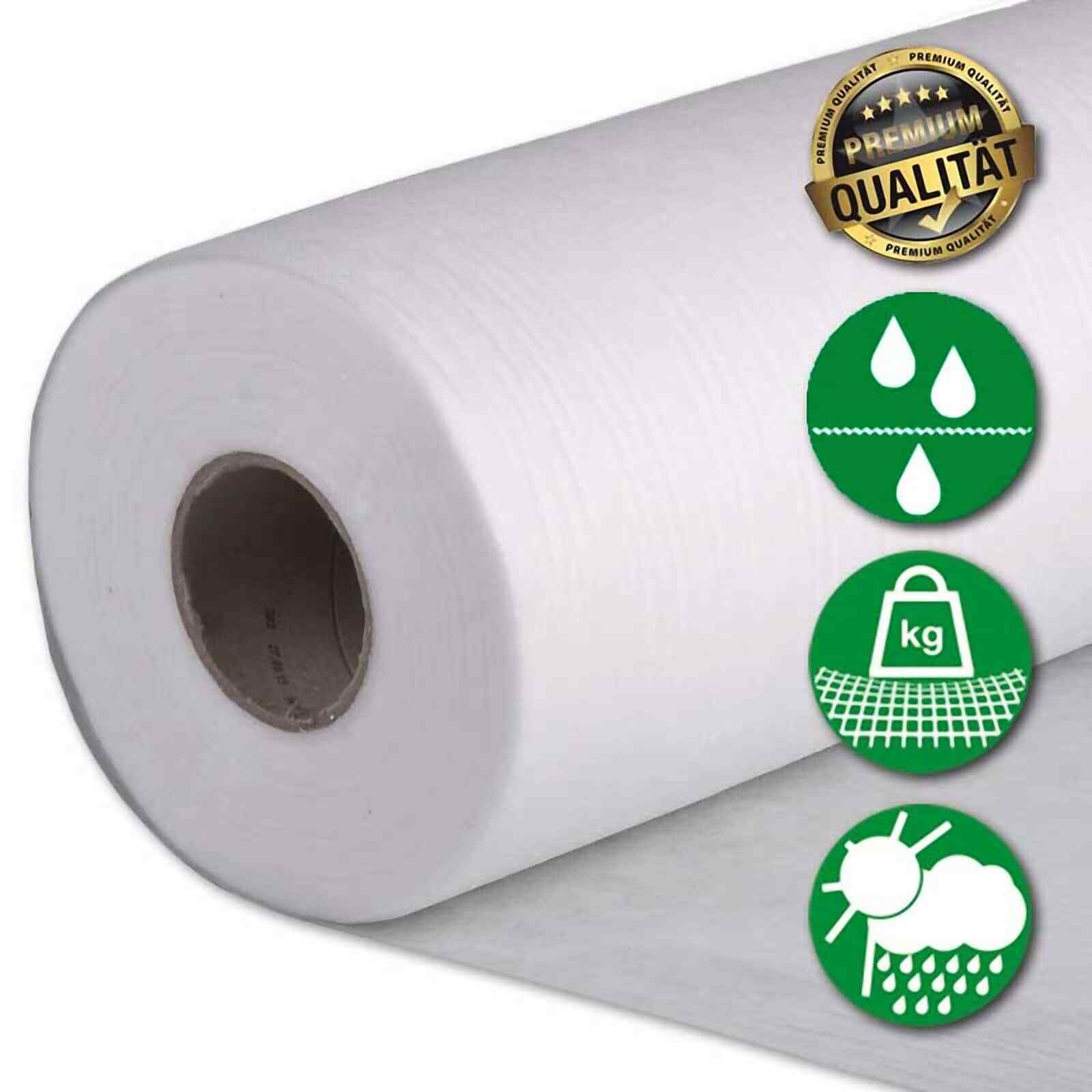 TOPCLEAR Filtervlies für Vliesfilter Filter Vlies Rolle 200m x 75cm 20g ...