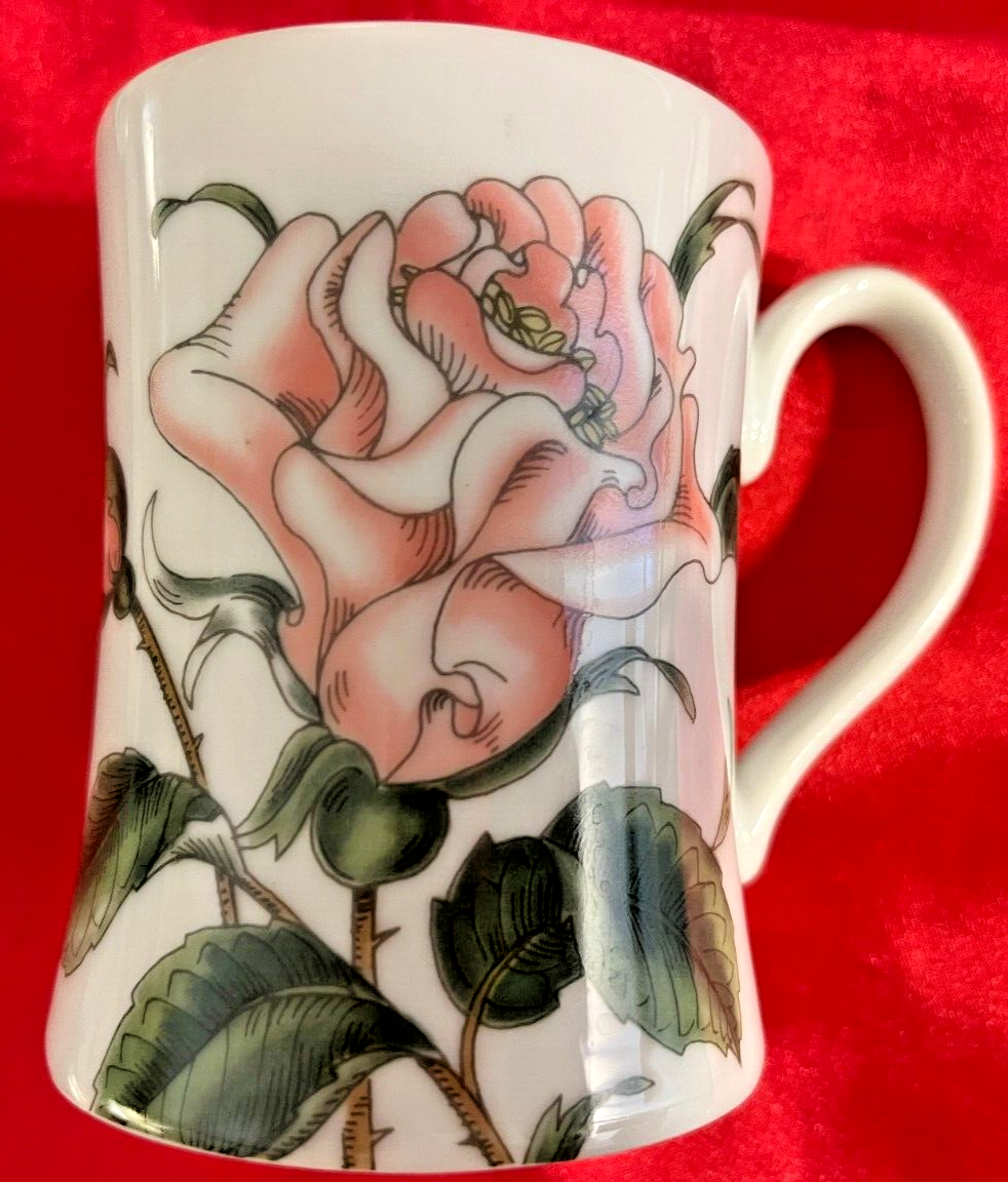 4 FITZ & FLOYD Plates and 3 Mugs SUMMER ROSE from Japan | eBay