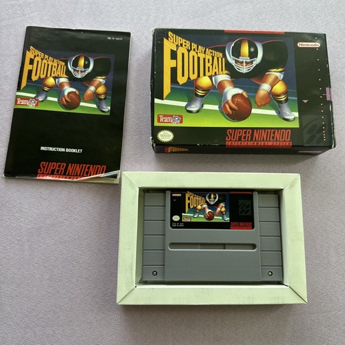Super Play Action Football (Super Nintendo SNES) W/ Box & Manual Tested ...
