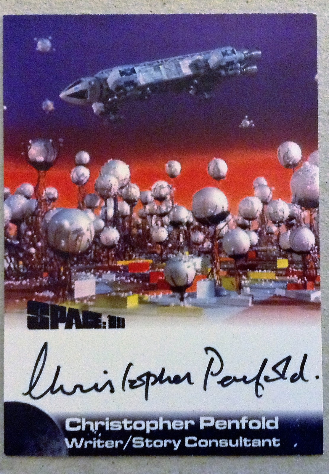 SPACE 1999: AUTOGRAPH CARD: CHRISTOPHER PENFOLD - WRITER CP1 | eBay UK