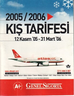 Atlasjet timetable 2005/11/12 | eBay
