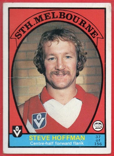 1978 AFL VFL SCANLENS FOOTBALL CARD - 37 Steve HOFFMAN (SOUTH MELBOURNE SWANS) | eBay