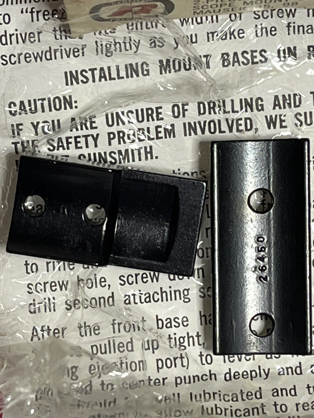 Redfield Frontier scope mount base 513137 for Mauser 95 98 action | eBay