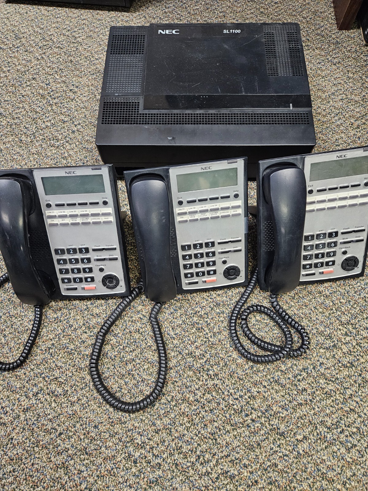NEC SL1100 Phone System with 3 Phones | eBay