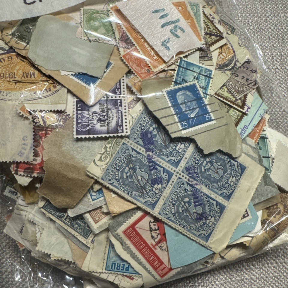 100s Worldwide Stamp Collection Lot Mixed Foreign Vintage Used and new ...