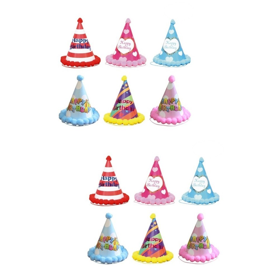 2 PCS Kids' Party Decorations Headwear Happy Birthday Hats Accessories ...