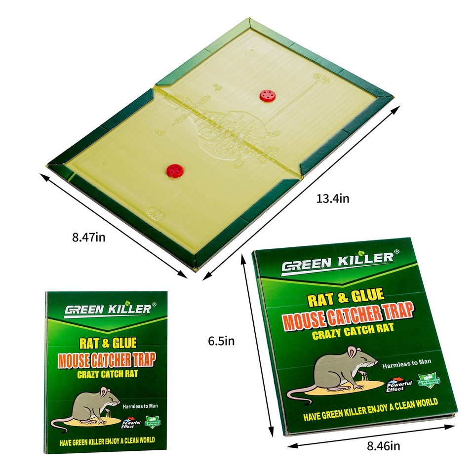 10-Pack Large Mouse Glue Traps with Enhanced Stickiness, Rat Snake ...