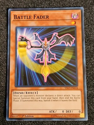 Battle Fader - YS17-EN018 - 1st Edition - YuGiOh-VLP | eBay