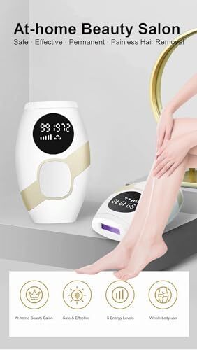 IPL at-Home Hair Removal Device for Women,Laser Painless Permanent ...