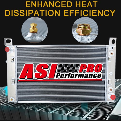4 Row Aluminum Radiator Fit 99-2012 Chevy Silverado 1500 2500 Tahoe 4.8 ...