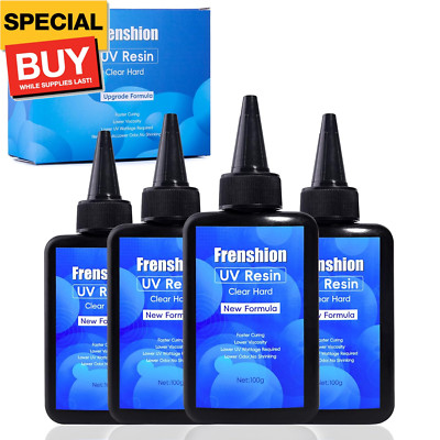 400G UV Resin,Upgrade Formula Crystal Clear UV Resin Solar Cure ...