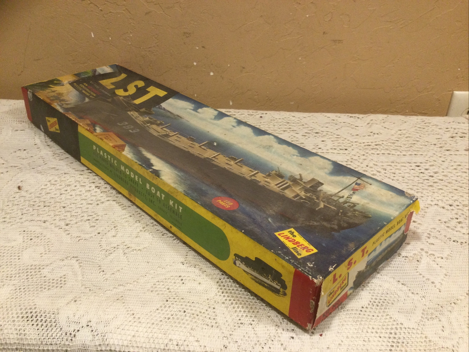 Vintage Lindberg Line WW-II LST Troop Transporter Plastic Boat Model ...