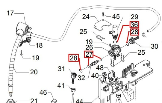 5 Part O-ring/Gasket Set for Saeco Odea/Talea Steam Valve | Set#5s Duty ...