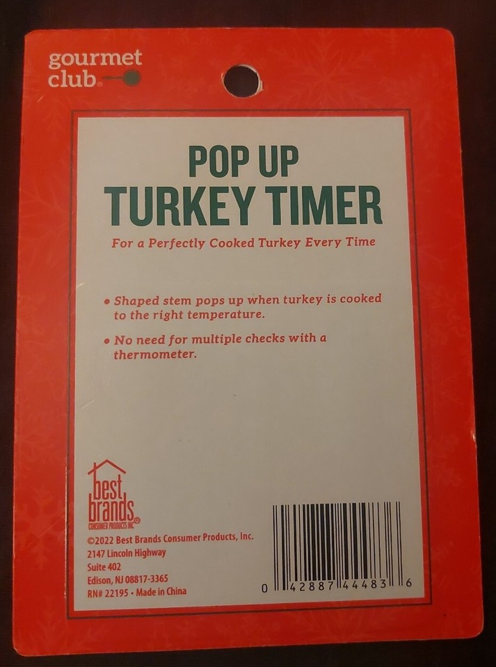 3 Pack Pop Up Turkey Timer for a perfectly cooked turkey every time ...