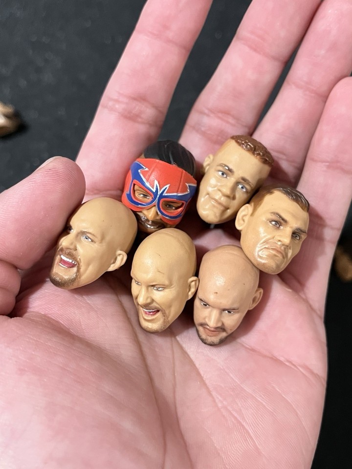 WWE Elite 20 Head Swap Fodder Lot Wrestling Action Figures | eBay