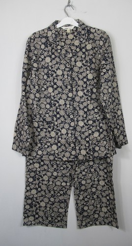 Seasalt Womens View Point Cotton Pyjamas - Carved Bloom Maritime Size ...