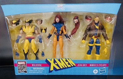 Marvel Legends 80 Years Cyclops Wolverine Jean Grey 3-Pack Love ...