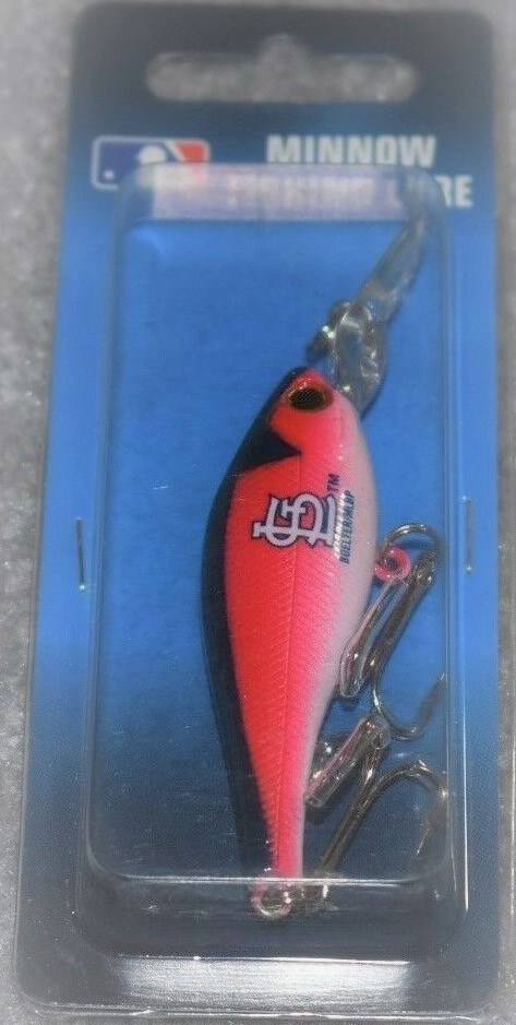 St. Louis Cardinals Team Minnow Fishing Lure Crank Bait With Team Logo ...