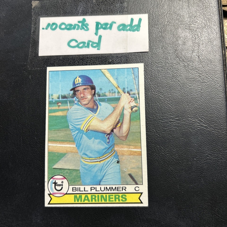 #396 bill plummer Seattle Mariners 1979 Topps Baseball Card Cb15 | eBay