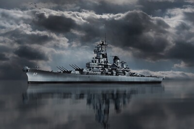 Warship Battleship Poster Wall Art Home Decor Photo Prints 16x24, 20x30 ...