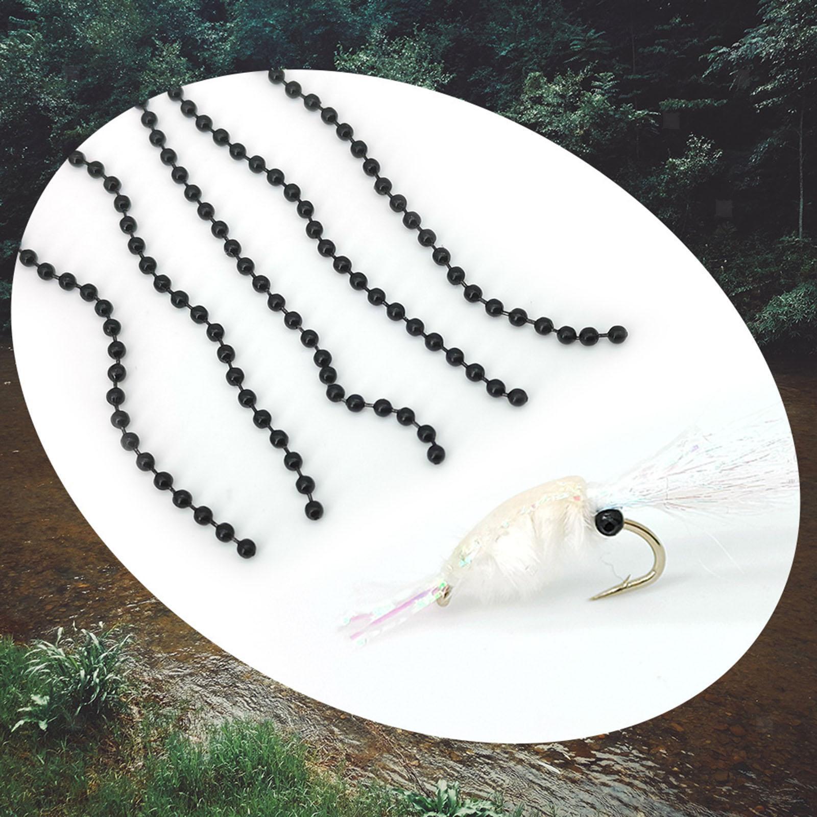 300 Pieces Fly Tying Beads Crab Eyes Lightweight for Craft Bead Chain ...