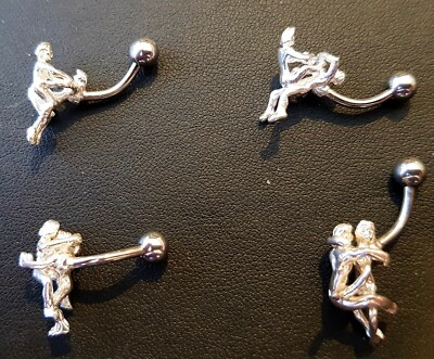 NEW Sexy 4 Silver Kama Sutra Belly Navel Rings FREE POST #215 | eBay ...