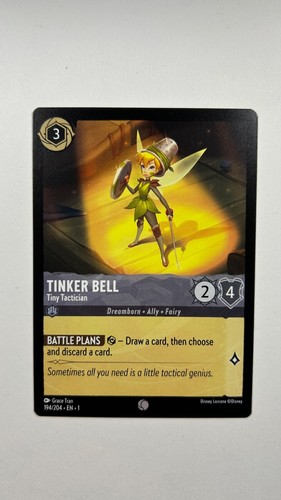 Tinker Bell Tiny Tactician Disney Lorcana First Chapter #194/204 Non Foil Common | eBay